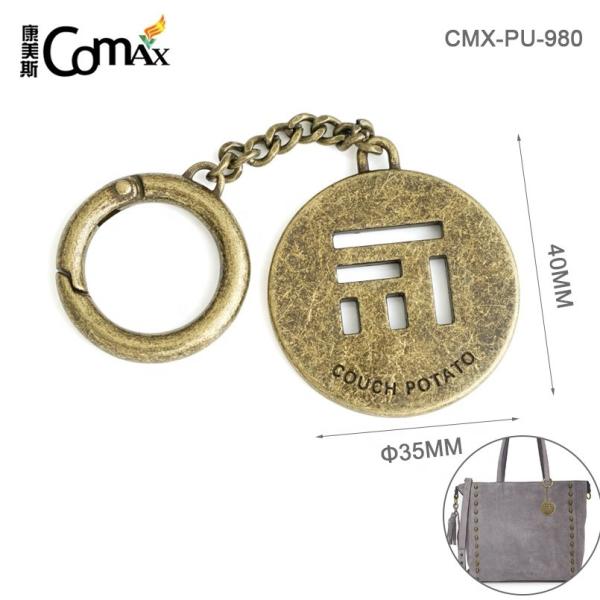 Quality Customized Metal Handbags Hanging Logo with Hook and Chain Perfect Bag for sale