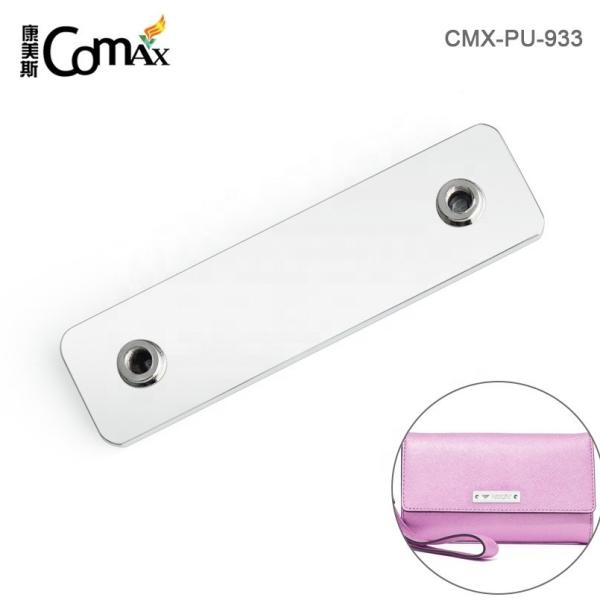 Quality Eco-friendly Engraved Metal Bag Plate Label Custom Logo Label for Handbags SGS for sale