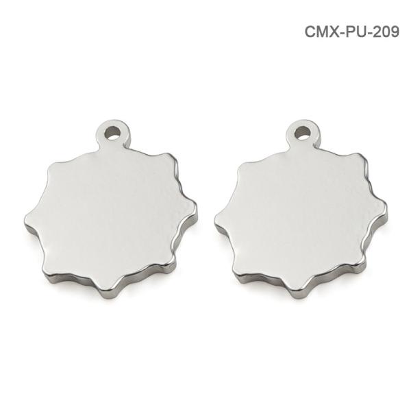 Quality Eco Friendly Small Metal Logo Tags Metal Hang Tag For Bags And Clothes for sale