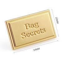 Quality Engraved Logo Metal Name Plate Golden Professional Design Custom Metal Logo for sale