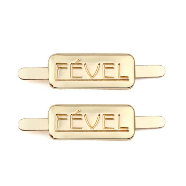 Quality Gold Color Logo Engraved Metal Tag For Bag Hardware Accessories Customized Size Rectangle for sale