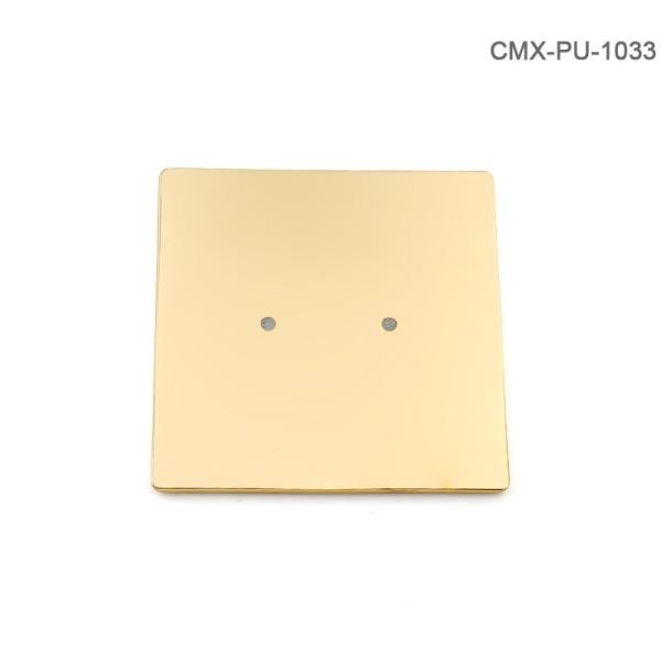 Quality Customized Square Metal Label for Bags Personalized Metal Name Plate for sale