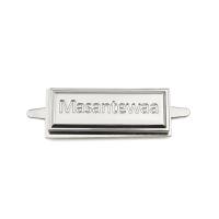 Quality Engraved Logo Metal Name Tags with Washer Customized Size Metal Labels for sale