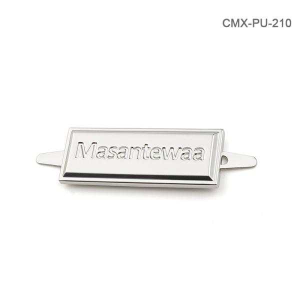 Quality Engraved Logo Metal Name Tags with Washer Customized Size Metal Labels for sale