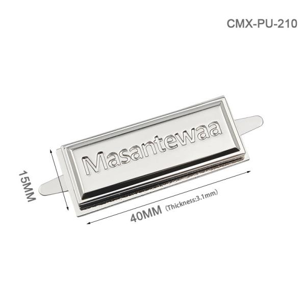 Quality Engraved Logo Metal Name Tags with Washer Customized Size Metal Labels for sale