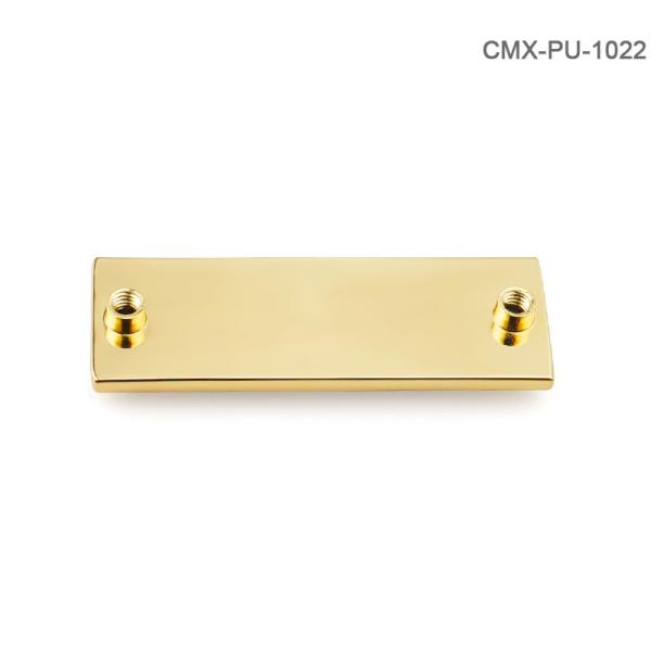 Quality Handbag Hardware Custom Engraved Metal Die Cast Logo Plate With Debossed Tag And for sale
