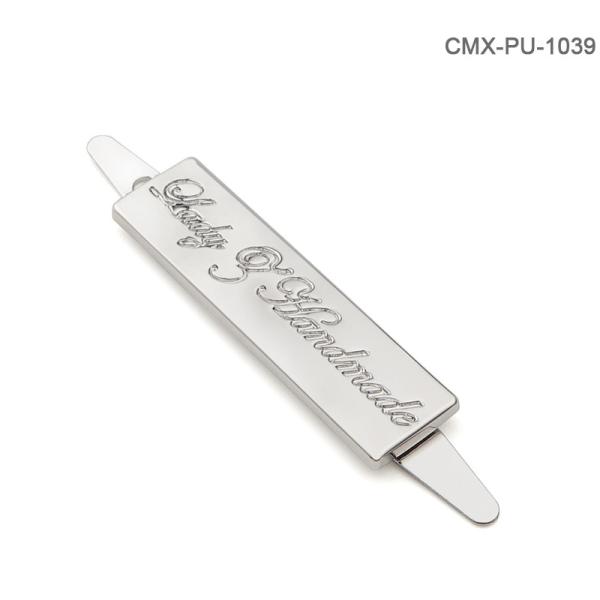 Quality Rectangle Metal Plate Logo for Custom Private Label Bag Hardware Handbag for sale