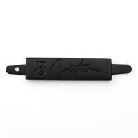 Quality Rectangle Customised Logo Engrave Metal Nameplate for Bag Accessories Zinc Alloy for sale