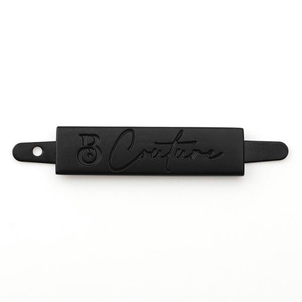 Quality Rectangle Customised Logo Engrave Metal Nameplate for Bag Accessories Zinc Alloy Plate for sale