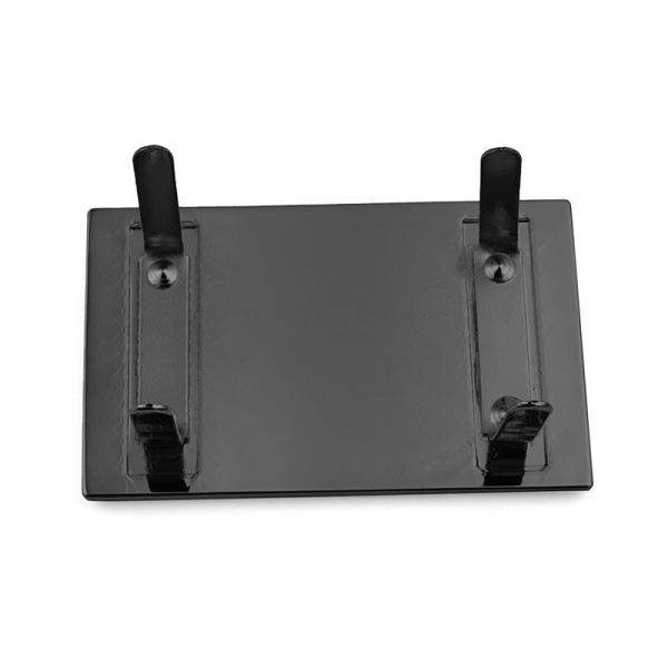 Quality Metal Label Custom Engraved Logo Plate Bag Hardware for Gunmetal Logo Bag for sale