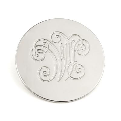 Китай Personalized Round Tag Metal Logo Nameplate for Handbag Accessories Prevent Fade Surface продается