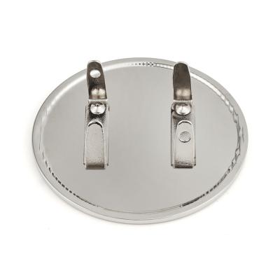 Cina Personalized Round Tag Metal Logo Nameplate for Handbag Accessories Prevent Fade Surface in vendita