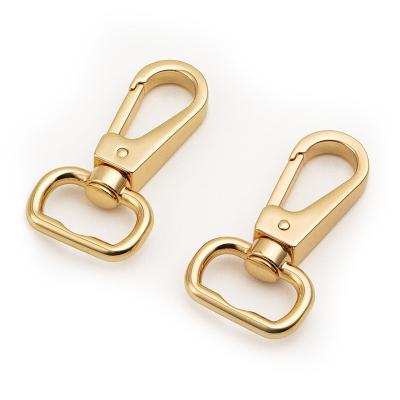 China Highly Polished Gold Color Plating Swiveling Snap Hook for Handbag 17mm Eco-friendly for sale