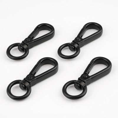 China High Grade Zinc Alloy 1/2 Inch Black Spring Snap Hook for Handbag Accessories Custom Bag for sale