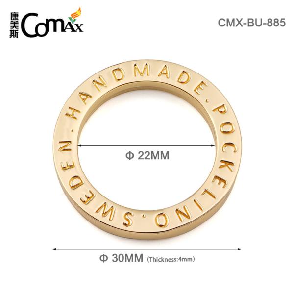 Quality High Grade Handbag Hardware Accessories Metal Ring Buckle Custom O-Ring Gold for for sale