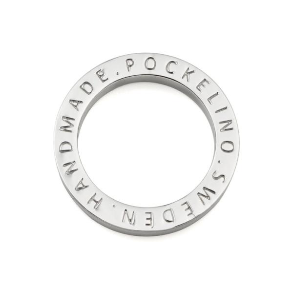 Quality Handbag Accessories 22mm Silver Plated Metal O-Ring with Custom Engraved Design for sale