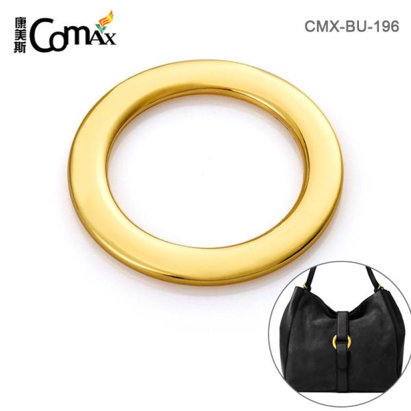 Quality High Grade Metal Ring Buckle Flat O Ring Gold Plated O Bag Accessories for End for sale