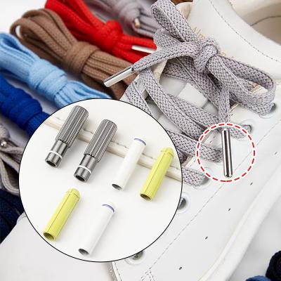 Cina 100% Inspection Custom Drawstring Metal Tips for Sneaker Shoe Laces Customized Color in vendita