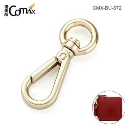 中国 11mm Zinc Alloy Swivel Spring Snap Hook for Handbag Metal Buckles 販売のため