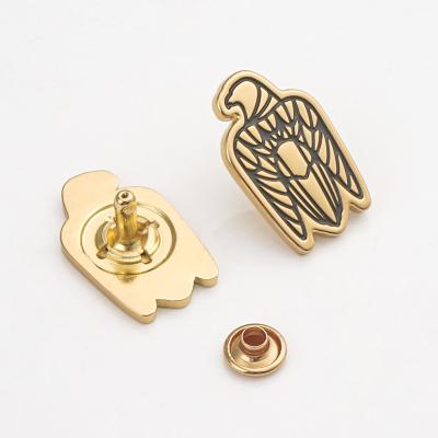 Китай Custom Logo Metal Clothing Label Rivet Plated Gold Button Shape Metal Logo Tag Rivet Back продается