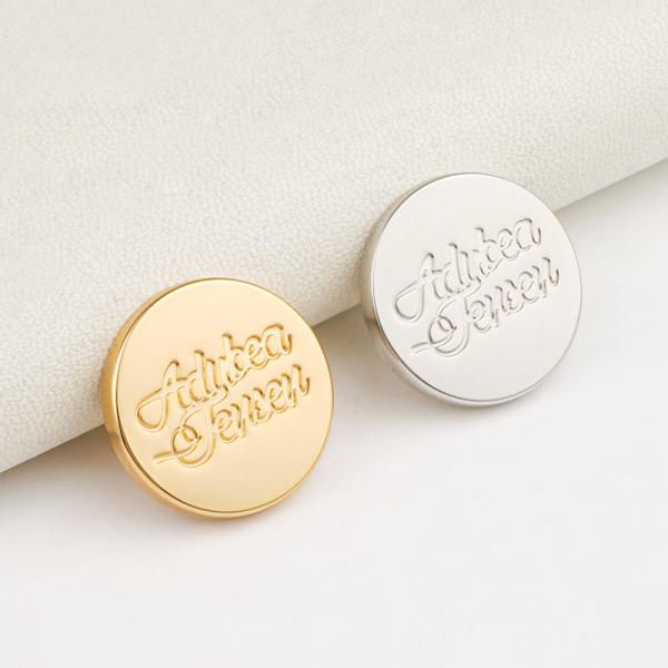 Quality User Friendly High Level Purse Hardware Custom Logo Metal Rivet Engraved Logo for sale
