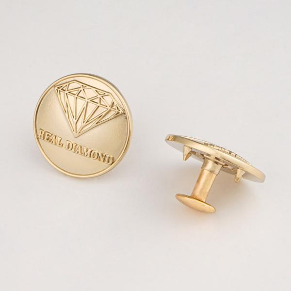 Quality User Friendly High Level Purse Hardware Custom Logo Metal Rivet Engraved Logo for sale