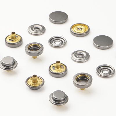 China Custom Snap Button 100% QC Pass 503 Brass Gold Flat Metal Press for Clothing Garment for sale