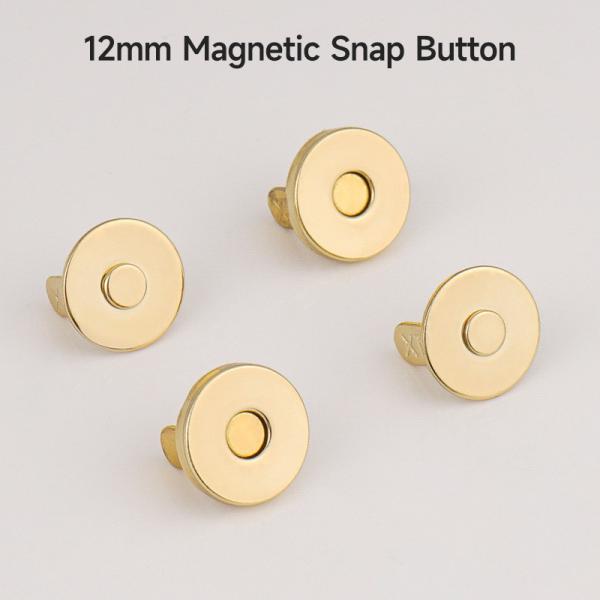Gold Handbag Customized Color 12mm Magnet Magnetic Buckle Button Custom Button Magnet