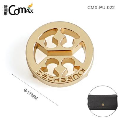 中国 Handbag Custom Metal Logo Eco-friendly Name Plate for Round Hollow Purse 販売のため