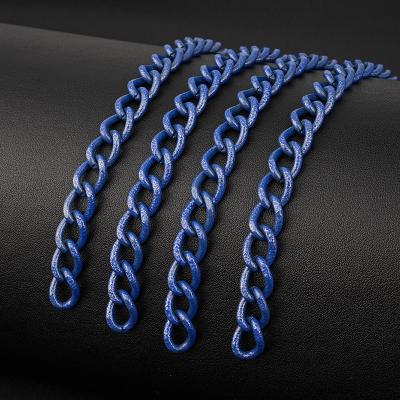 Cina Customizable Plating Blue Chains Handbag Accessories Straps for Purse Chain Bag Handle in vendita