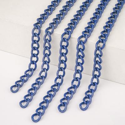 Cina Customizable Plating Blue Chains Handbag Accessories Straps for Purse Chain Bag Handle in vendita