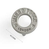 Quality Handbag Customized Round Metal Tag Metal Logos For Handbag And Purse for sale