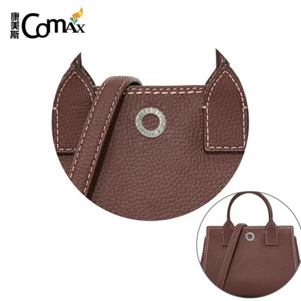 Quality Handbag Customized Round Metal Tag Metal Logos For Handbag And Purse for sale