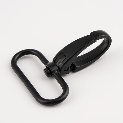 Cina Black Snap Hook Bag Accessories 1.5 Inch Oval Snap Hooks for Customized Computer Shoulder Strap in vendita