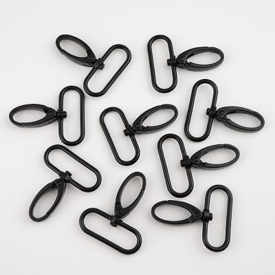Cina Black Snap Hook Bag Accessories 1.5 Inch Oval Snap Hooks for Customized Computer Shoulder Strap in vendita