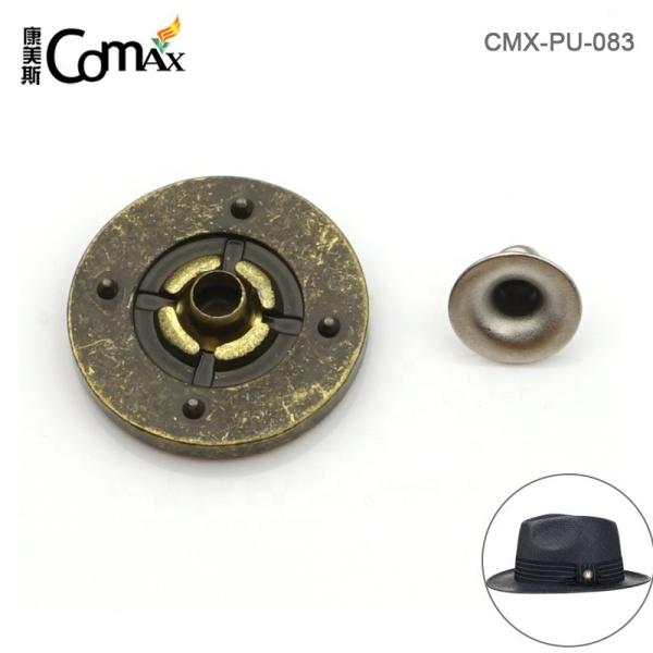 Quality Custom Round Bronze Metal Logo Tag for Wallet Eco-friendly and Modern Design for sale