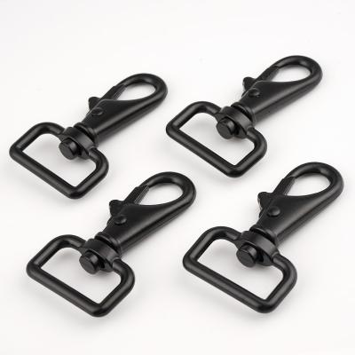Cina OEM/ODM Welcome 1 Inch Swivel Snap Hook Dog Leash Design Black Dog Clip Hook 25mm Metal for Handbag in vendita