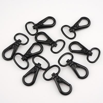 Cina Handbag Accessory 20mm Black Metal Swivel Spring Snap Hook Clip for Bag Strap Hooks in vendita
