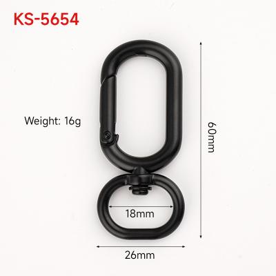 中国 Metal Swivel Spring Clasp Hook High Grade for Handbag Accessory 18mm Black Snap Hook 販売のため