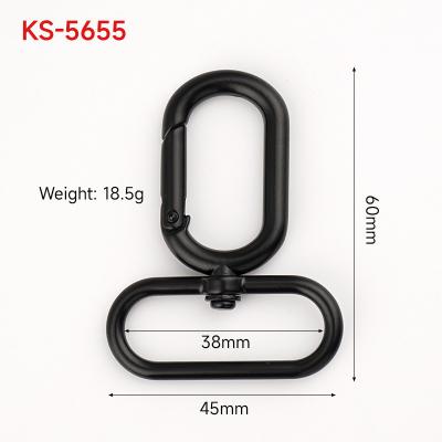 中国 Metal Swivel Spring Clasp Hook High Grade for Handbag Accessory 18mm Black Snap Hook 販売のため