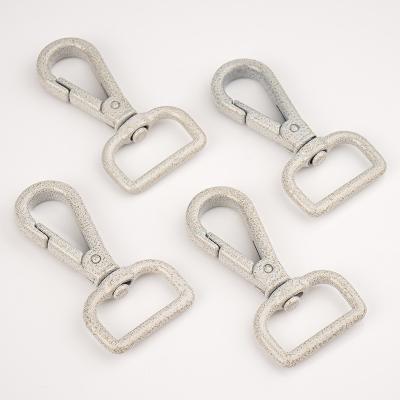 Cina High Grade Metal Swivel Snap Hook for Handbag 20mm White Metal Snap Spring Hook Buckle in vendita