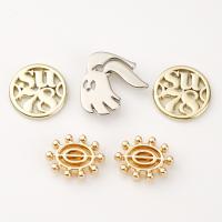 Quality Customized Size Metal Clothing Logos with Small Gold Logo Metal Tag Cut Out Logo for sale