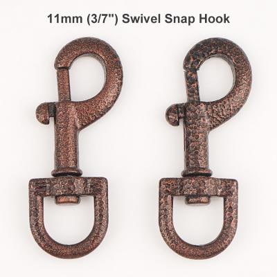 Cina Swivel Snap Clip Hook 11mm Eye Hook Antique Copper for Handbag Clasp Hardware in vendita