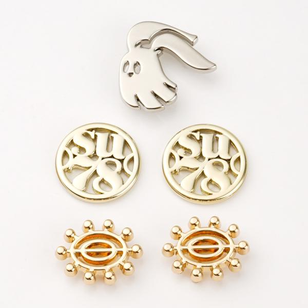 Quality Custom Logo Tags for Purse Gunmetal Bee Logo Metal Label in Gold Animals Shape for sale