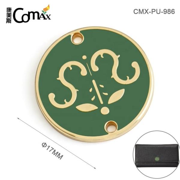 Quality Round Metal Sewing Labels Main Labels Custom Metal Logo Tags For Clothing for sale