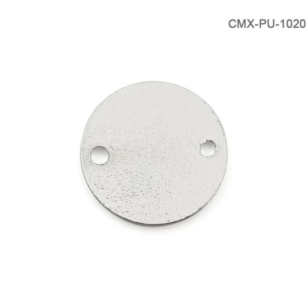 Quality Customized Round Metal Abaya Tags Sewing Circular Metal Label for Sustainable for sale