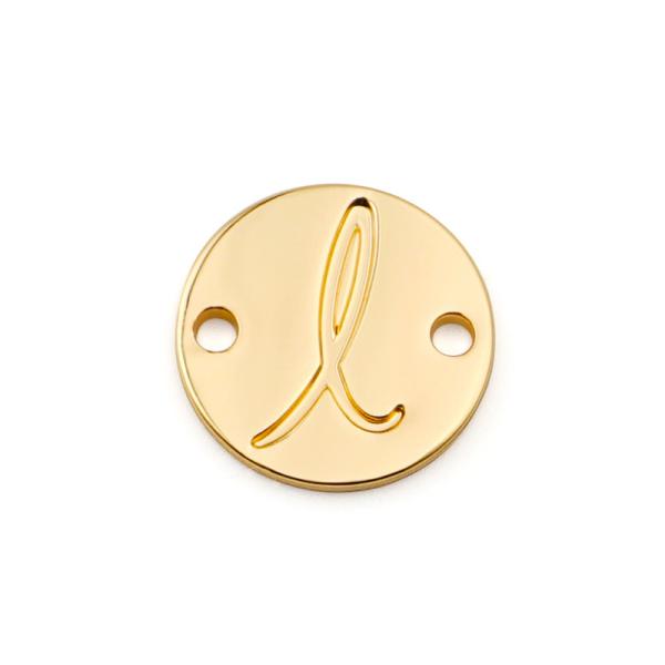 Quality Customized Round Metal Abaya Tags Sewing Circular Metal Label for Sustainable for sale