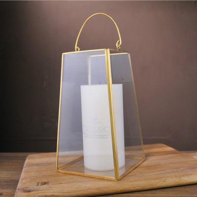 China Simple Design Medium Size Glass Candle Holder for Home/Wedding Decoration for sale