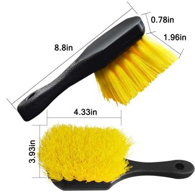 Cina Brevi spazzola stabilita 50g del lavaggio della ruota dei capelli del tubo flessibile della setola 2 morbidi della maniglia in vendita