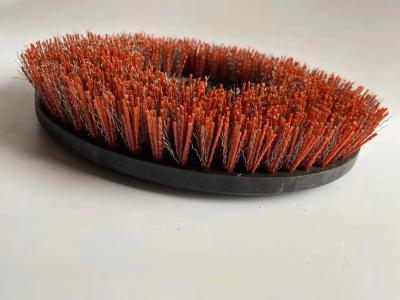 Cina Nylon rosso leggero a 21 pollici di Grit Disc Floor Scrubber Brush con il carburo di silicio in vendita